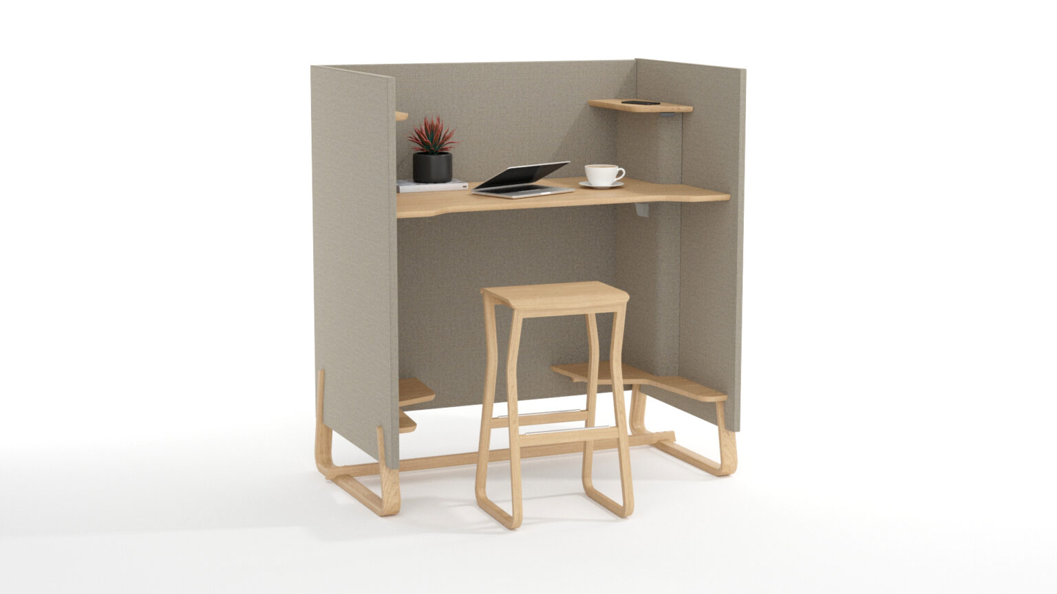 Theo Height Adjustable Booth | OSI Office Furniture