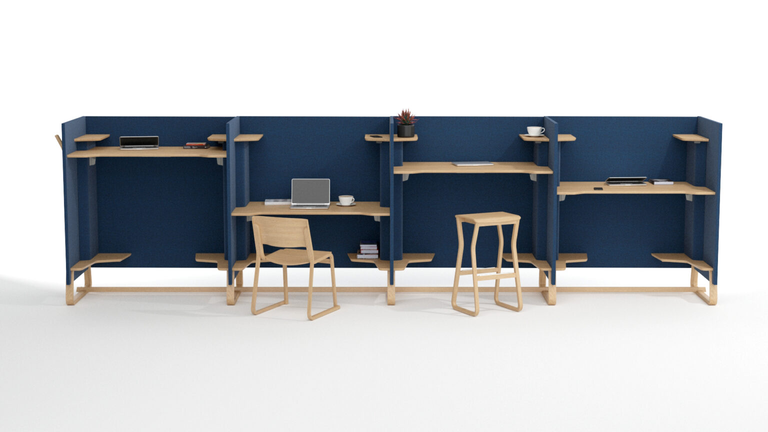 Theo Height Adjustable Booth | OSI Office Furniture