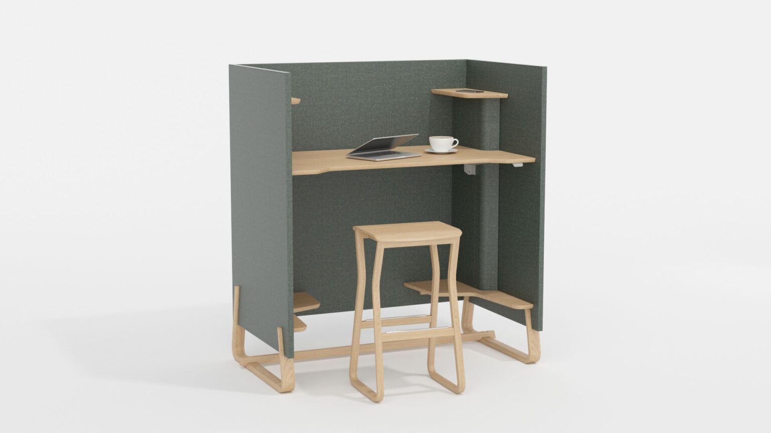 Theo Height Adjustable Booth | OSI Office Furniture
